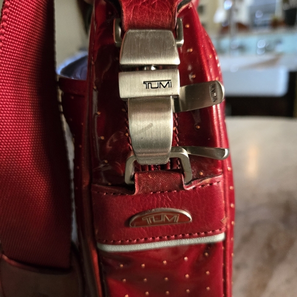 Tumi | Bags | Tumi Red Patent Leather Laptop Bag | Poshmark